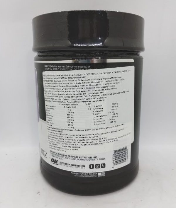 OPTIMUN NUTRITION-ESSENTIAL AMINO ENERGY - D&D Suplementos Deportivos