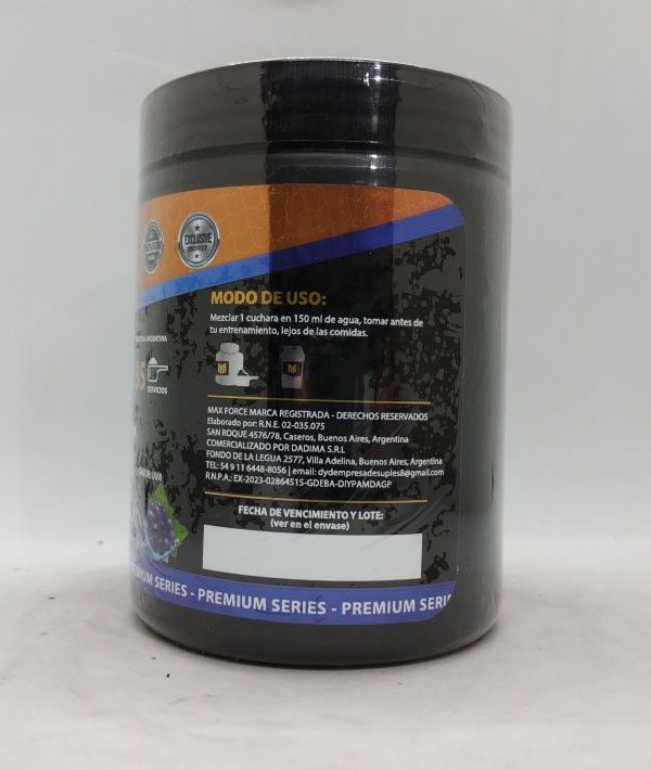 MAX FORCE-PRE WORKOUT – D&D Suplementos Deportivos